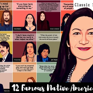 12 Famous Native American Leaders - Printable Quote Poster Pack ...