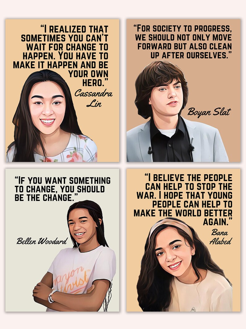 Influential Children Quotes, Kids Who Changed the World, Printable ...