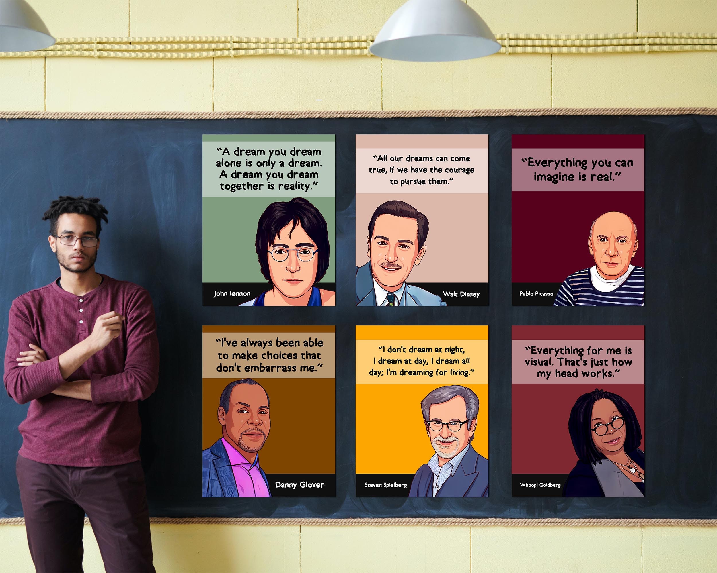 Famous People With Dyslexia, 20 Printable Quote Posters,dyslexia ...