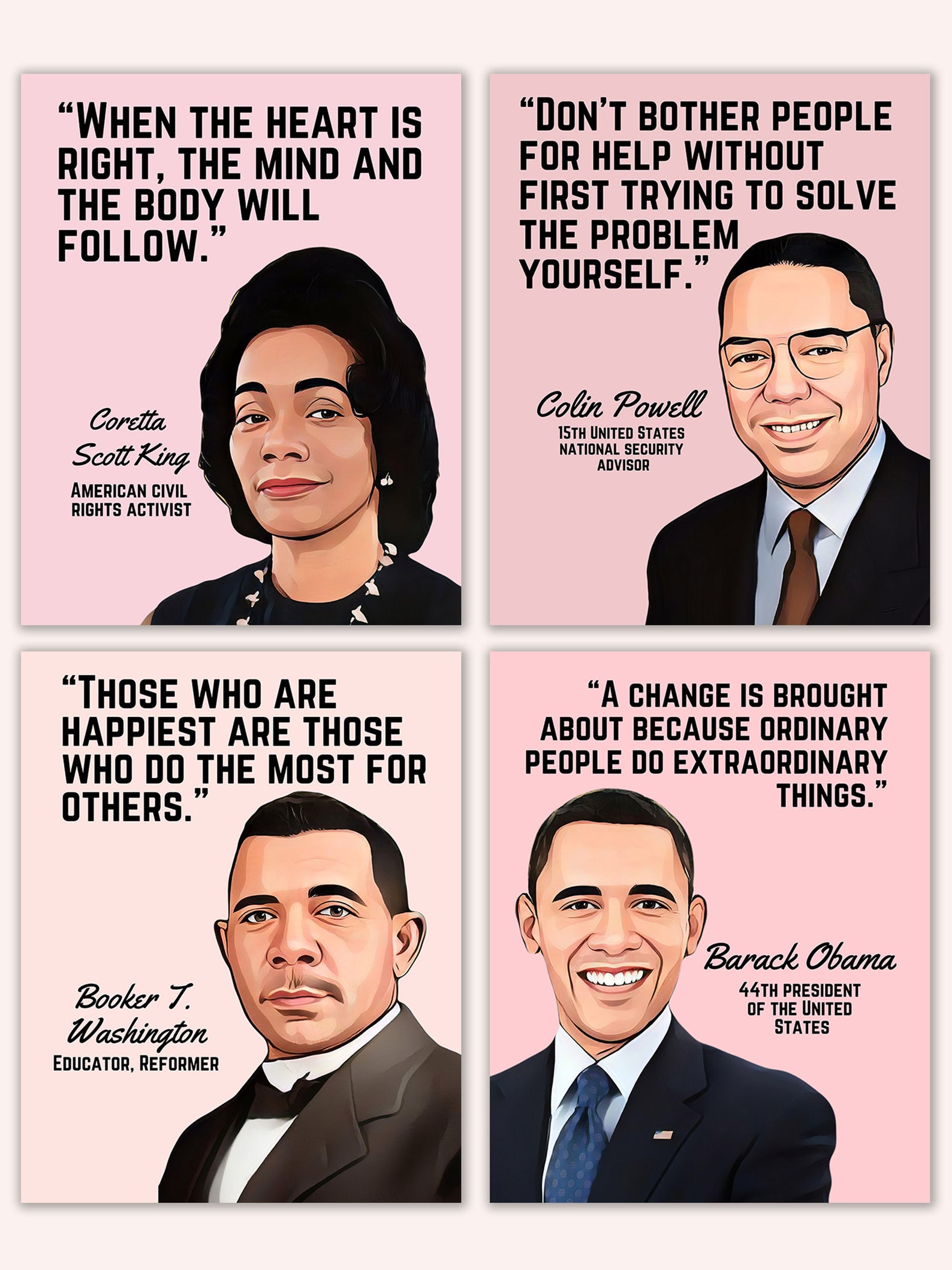 African American Heroes, Black History Month Printable Posters ...