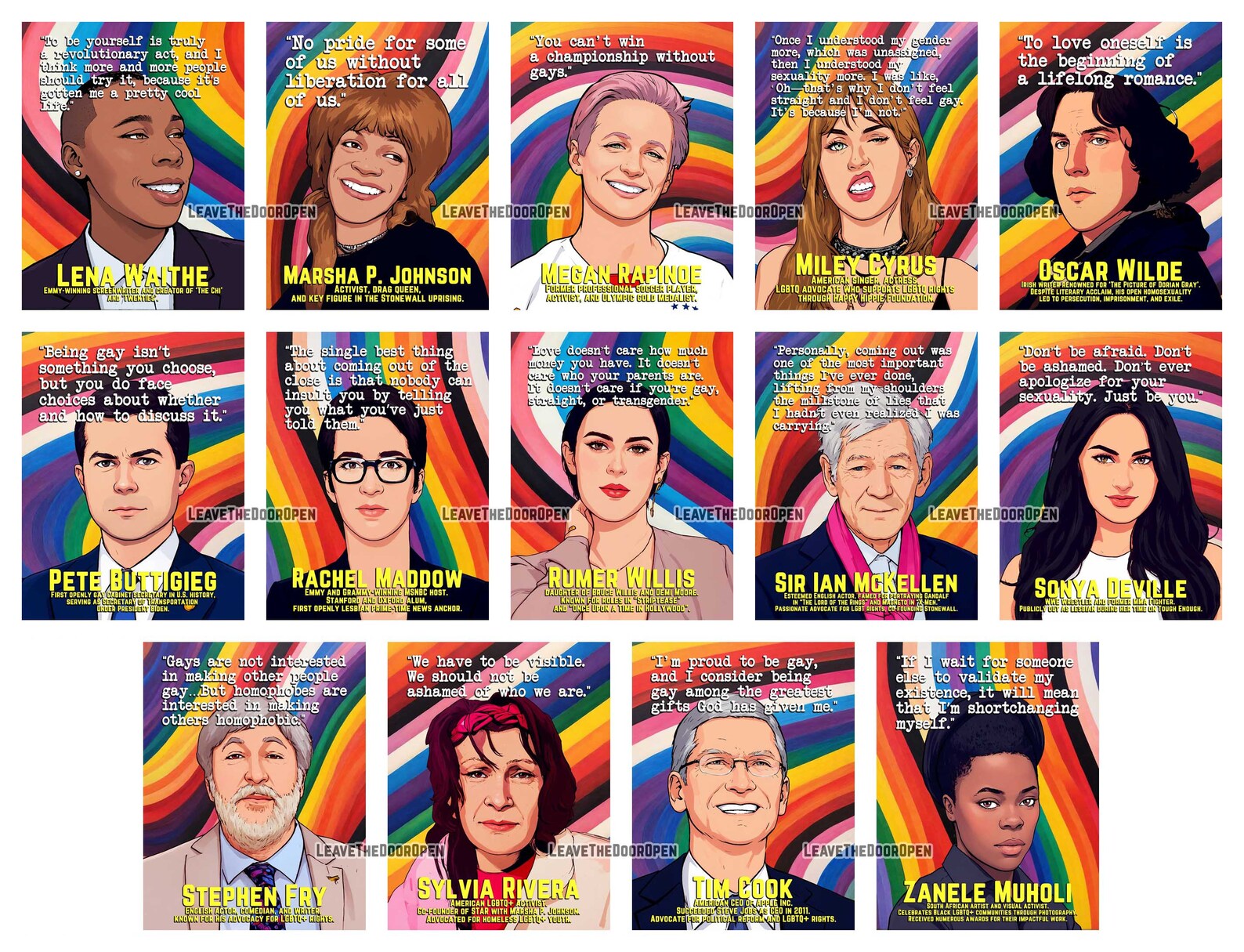 Pride Month Posters, LGBT History Month Bulletin Board Display, 44 ...