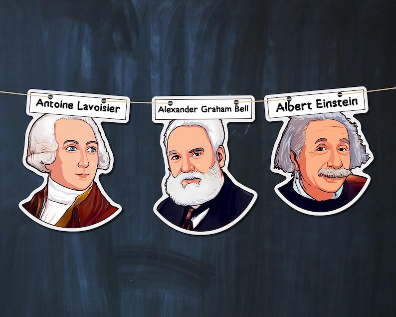 23 Faces,famous Scientists and Inventors,stem,classroom Decor,printable ...