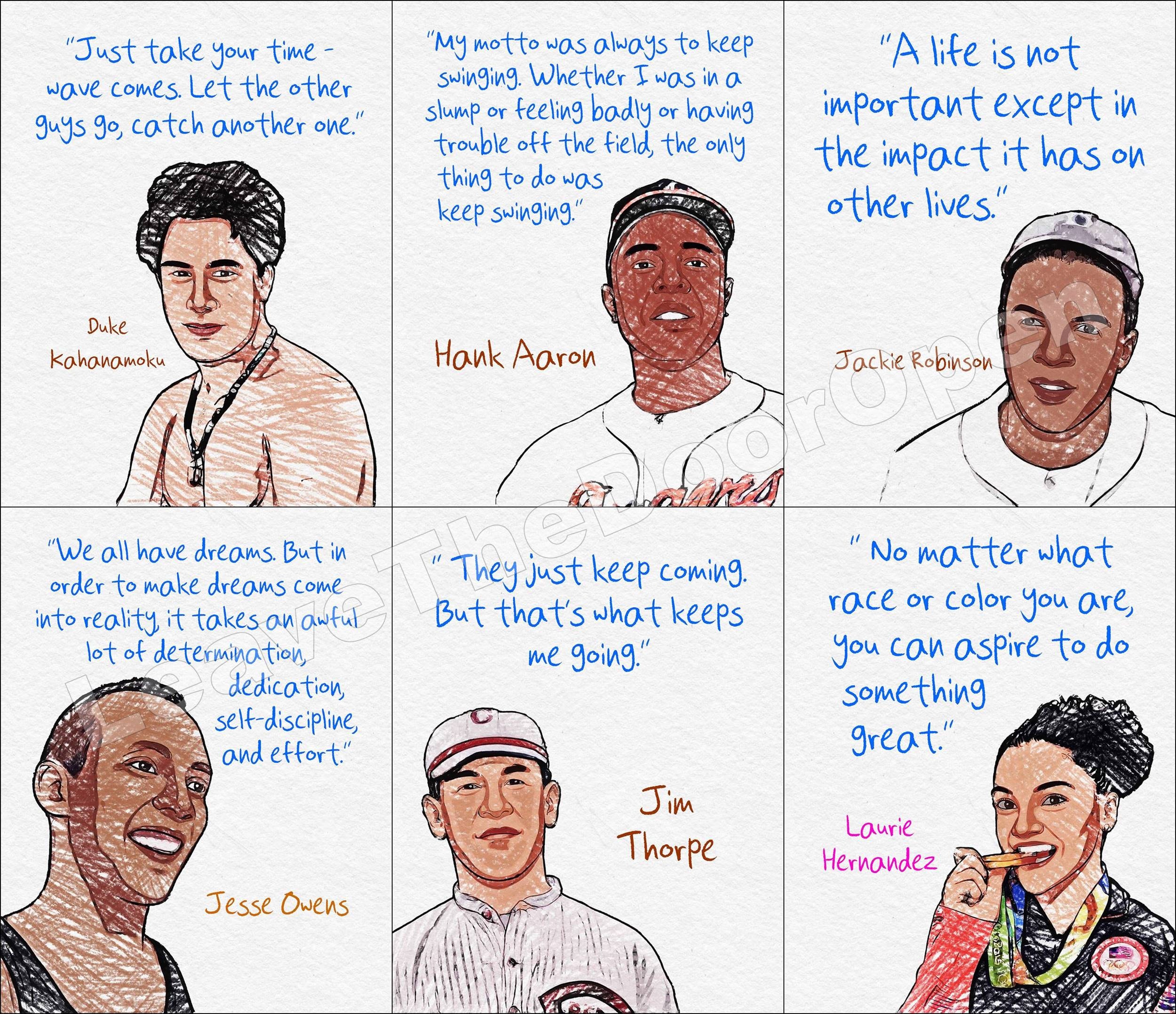 Athletes Posters 26 Printable Sports Posters, Elementary Classroom ...