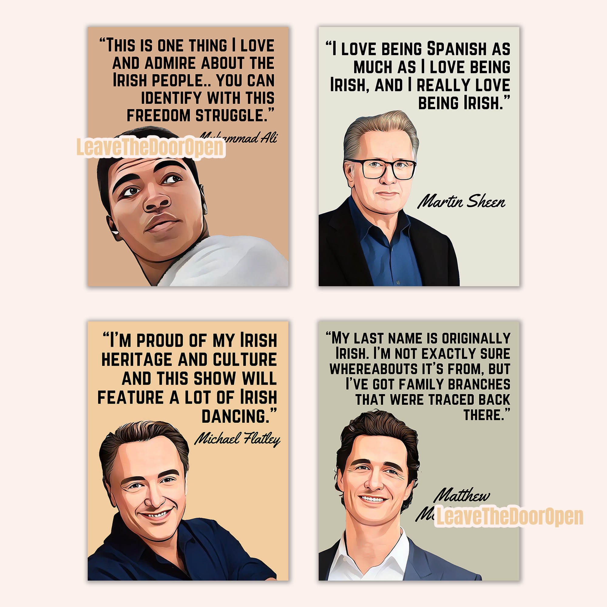 20 Famous Irish Americans Quotes, Irish American Heritage Month, Saint ...