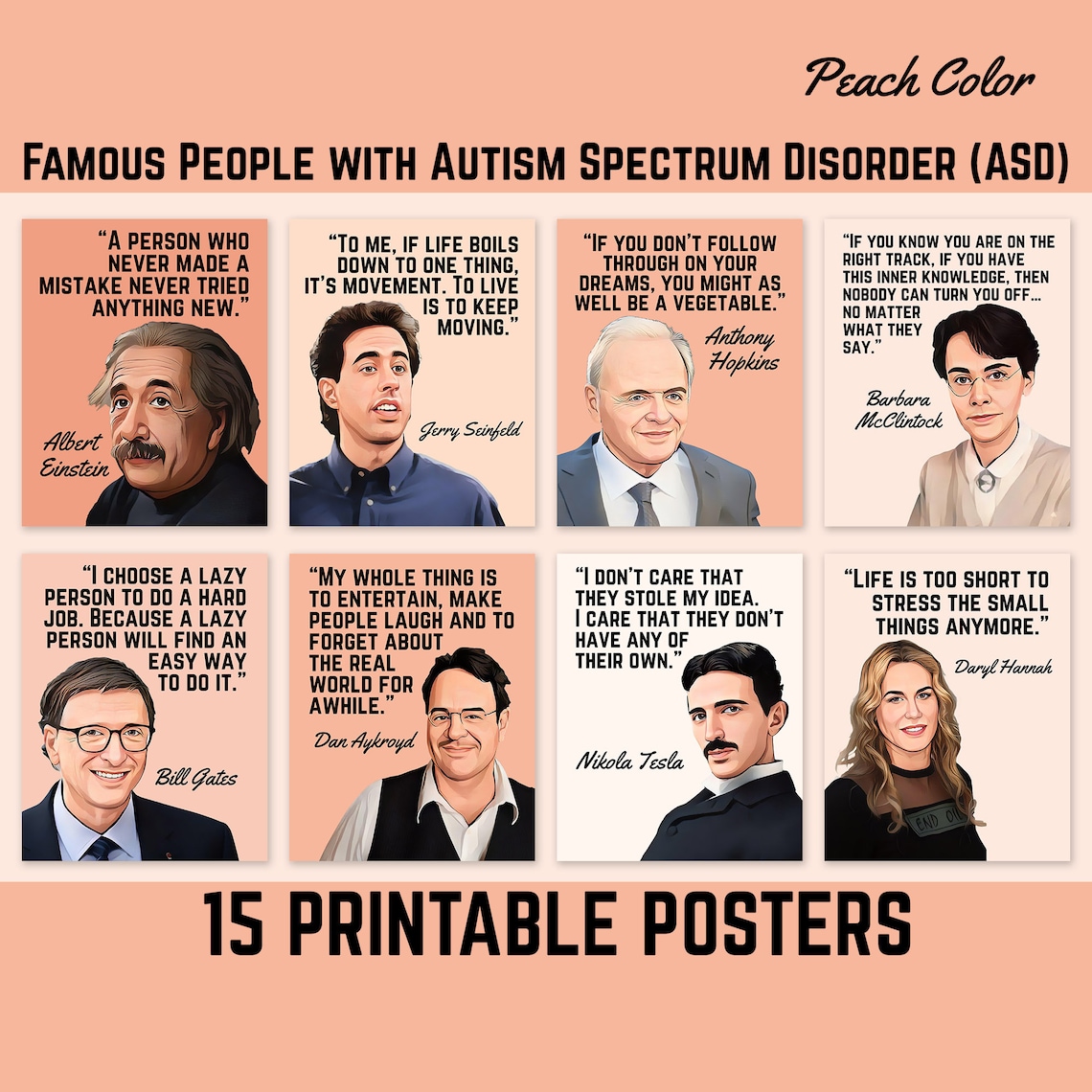 Famous People With Autism, Autism Awareness Day, National Autism ...