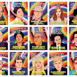 Pride Month Posters, LGBT History Month Bulletin Board Display, 44 ...