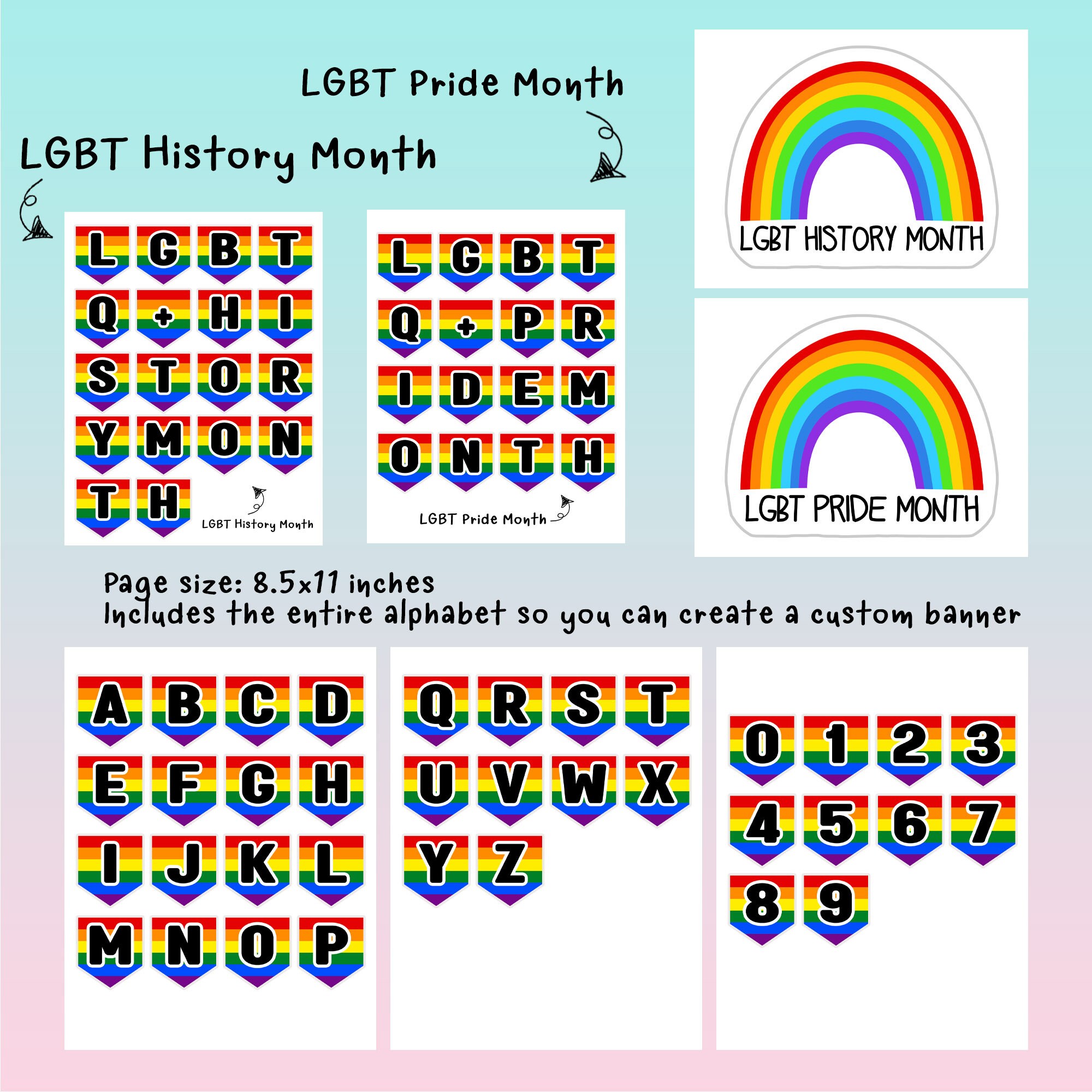 LGBTQ, History Month, LGBT Pride Month, 25 Elementary Classroom Posters ...