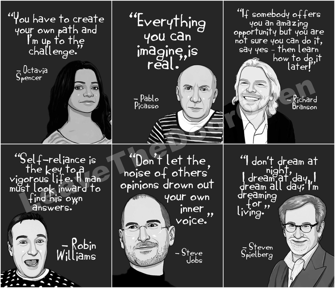 Famous People With Dyslexia 20 Printable Quote - Etsy