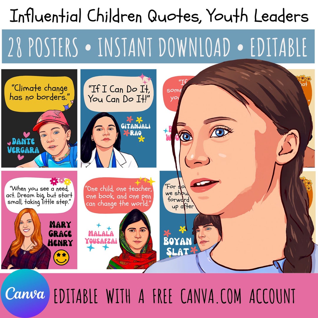 28 Kids Who Changed the World, Influential Children Quotes, Youth ...