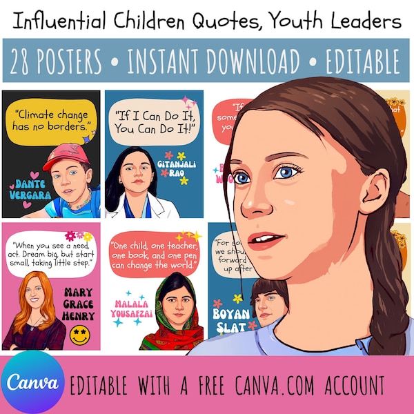 Kids Who Changed the World Poster - Etsy