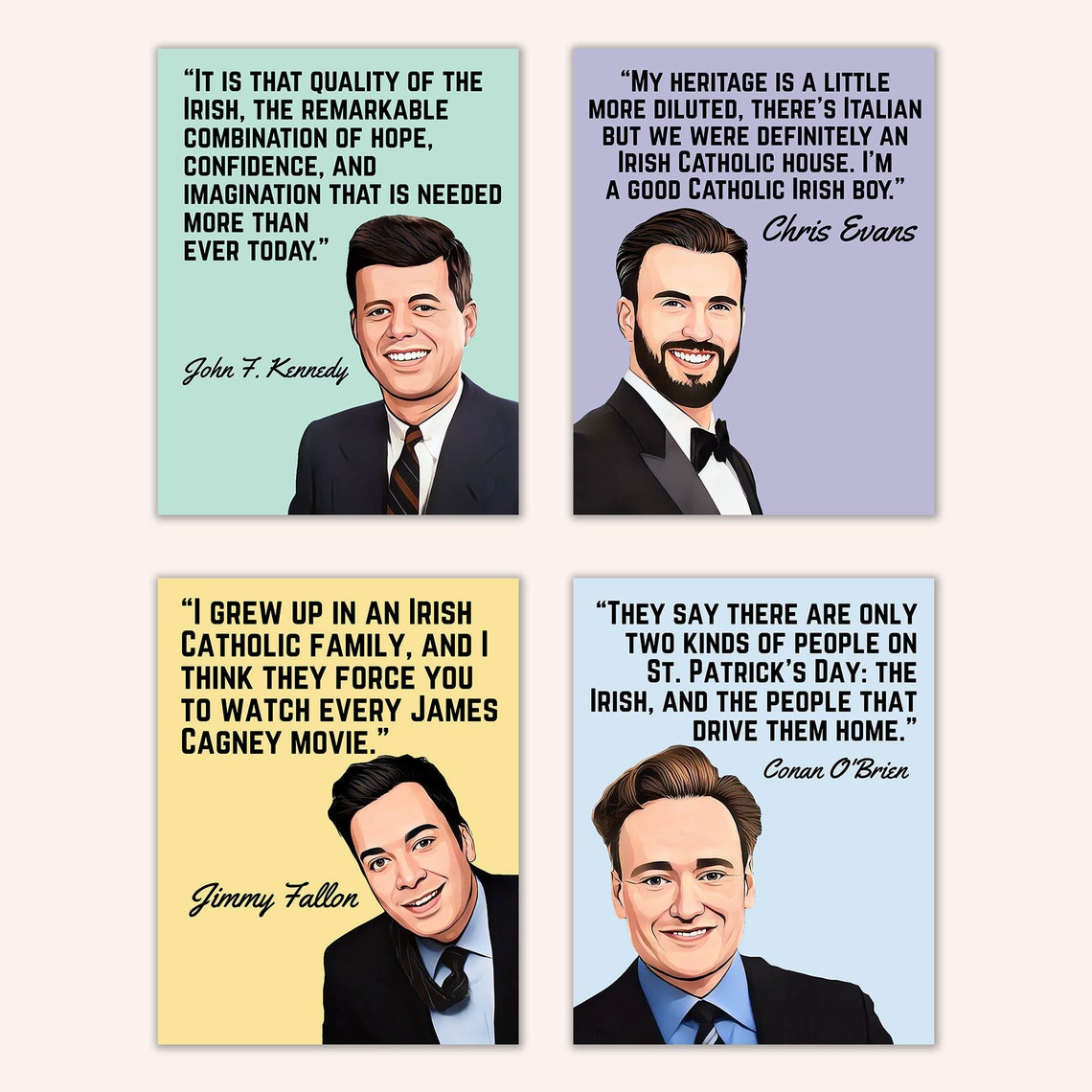 20 Famous Irish Americans Quotes, Irish American Heritage Month, Saint ...