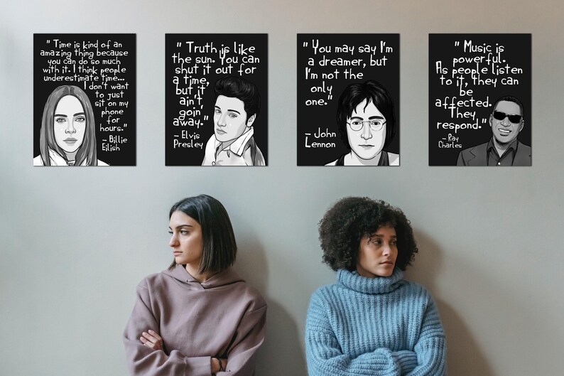 Famous Musicians Posters Notable Musical Leaders - Etsy