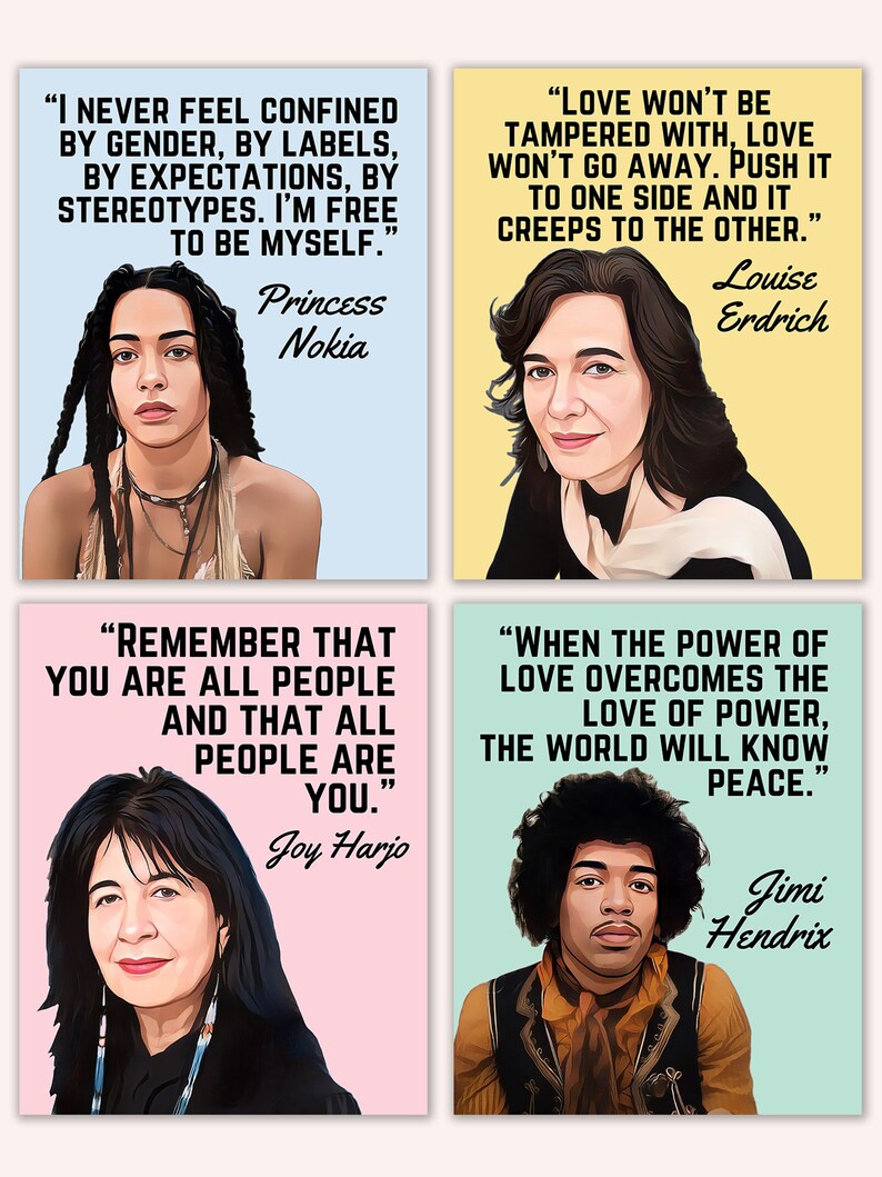 Famous Native American Leaders, Printable Indigenous Posters, National ...