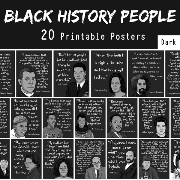 Famous People History Poster - Etsy