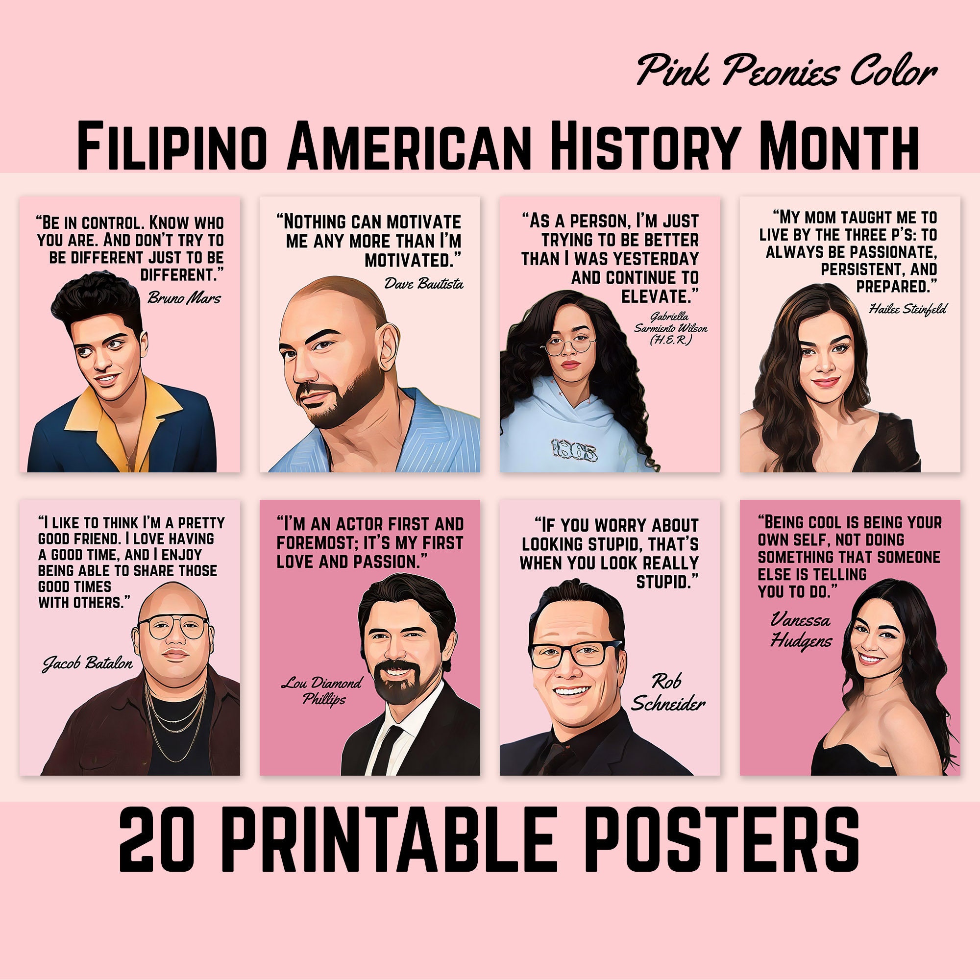 Classroom Posters, Filipino American History Month, FAHM, Famous ...