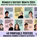 Women's History Month Posters | Decor, Bulletin Board Display, American ...