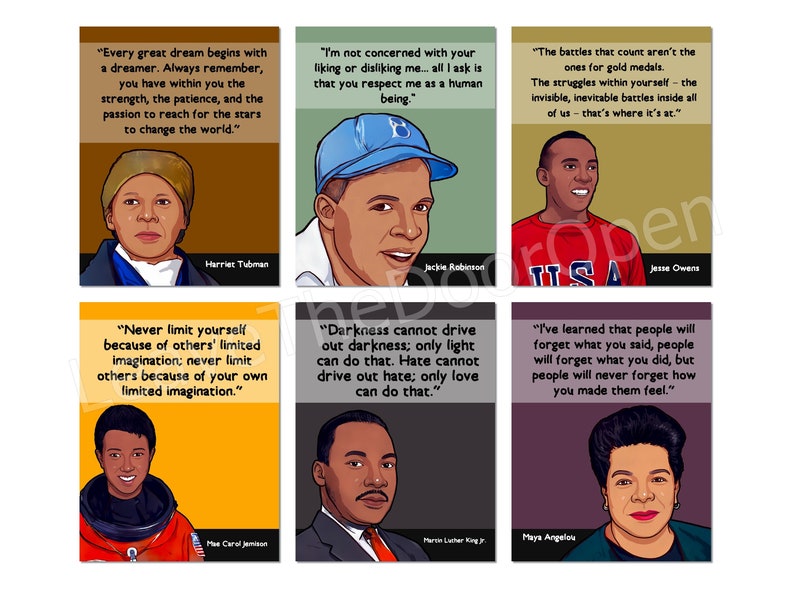 Famous Black History People Poster Bundle Pack:20 Printable - Etsy