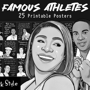 Famous Athletes Posters, Athletic Leadership - 25 Inspirational ...