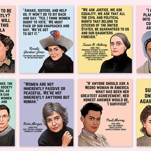 Women's History Month Posters | Decor, Bulletin Board Display, American ...