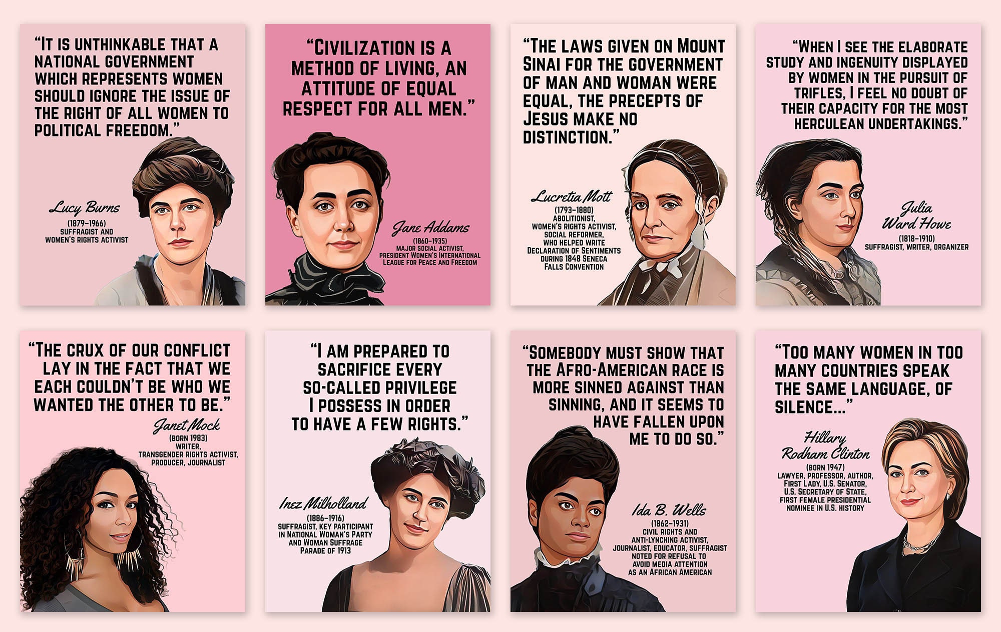 Women's History Month Posters Bulletin Board Display, American History ...