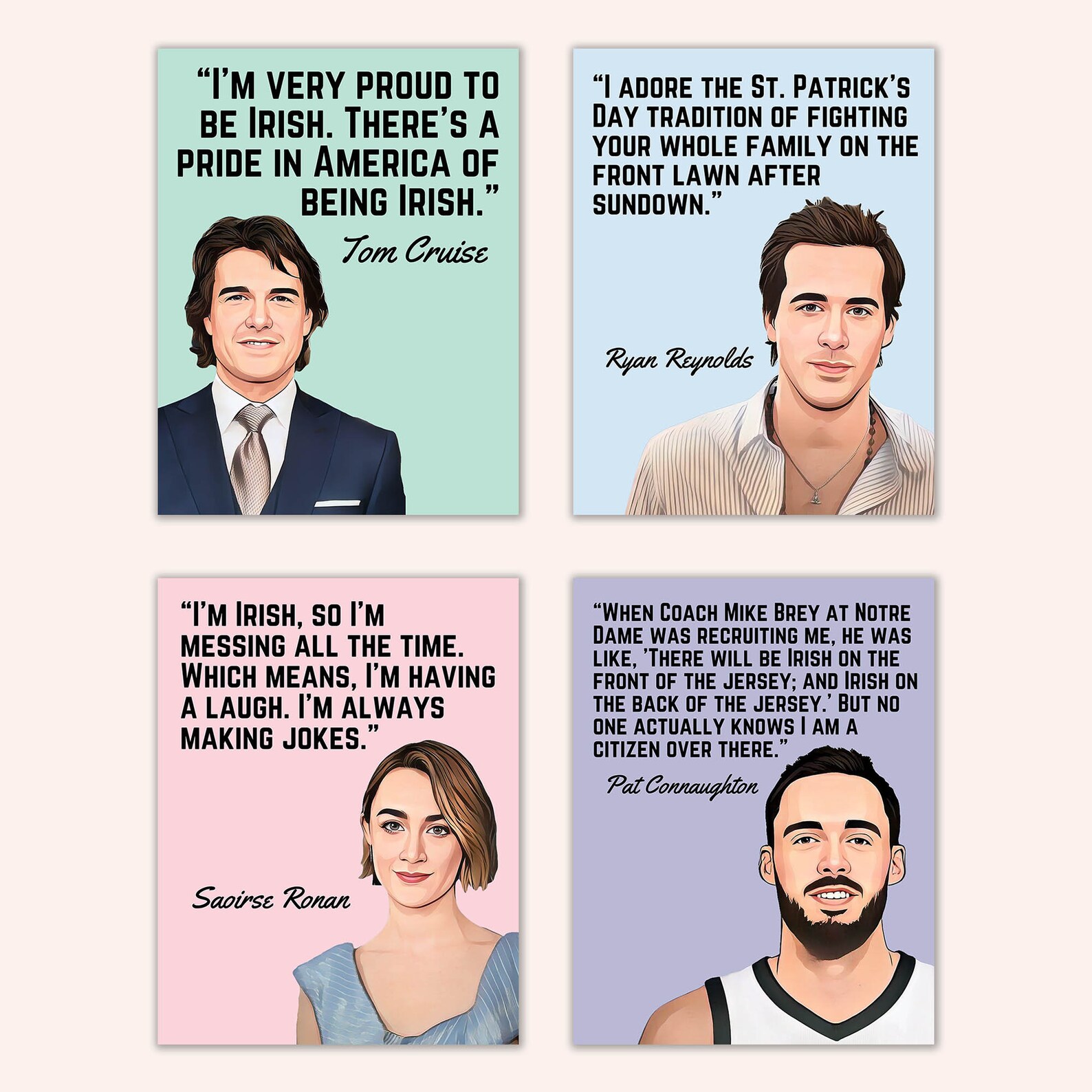 20 Famous Irish Americans Quotes, Irish American Heritage Month, Saint ...