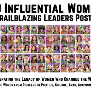 80 Influential Women, Women’s History Month Posters – Bulletin Board ...