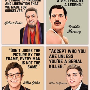 LGBT History Month, Lgbt Pride Month, Classroom Posters, Famous LGBTQ+ ...