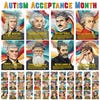 Famous People With Autism Posters, National Autism Acceptance Month ...
