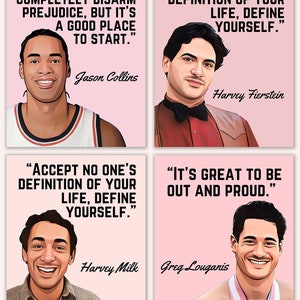 LGBT History Month, Lgbt Pride Month, Classroom Posters, Famous LGBTQ+ ...