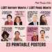 LGBT History Month, Lgbt Pride Month, Classroom Posters, Famous LGBTQ ...