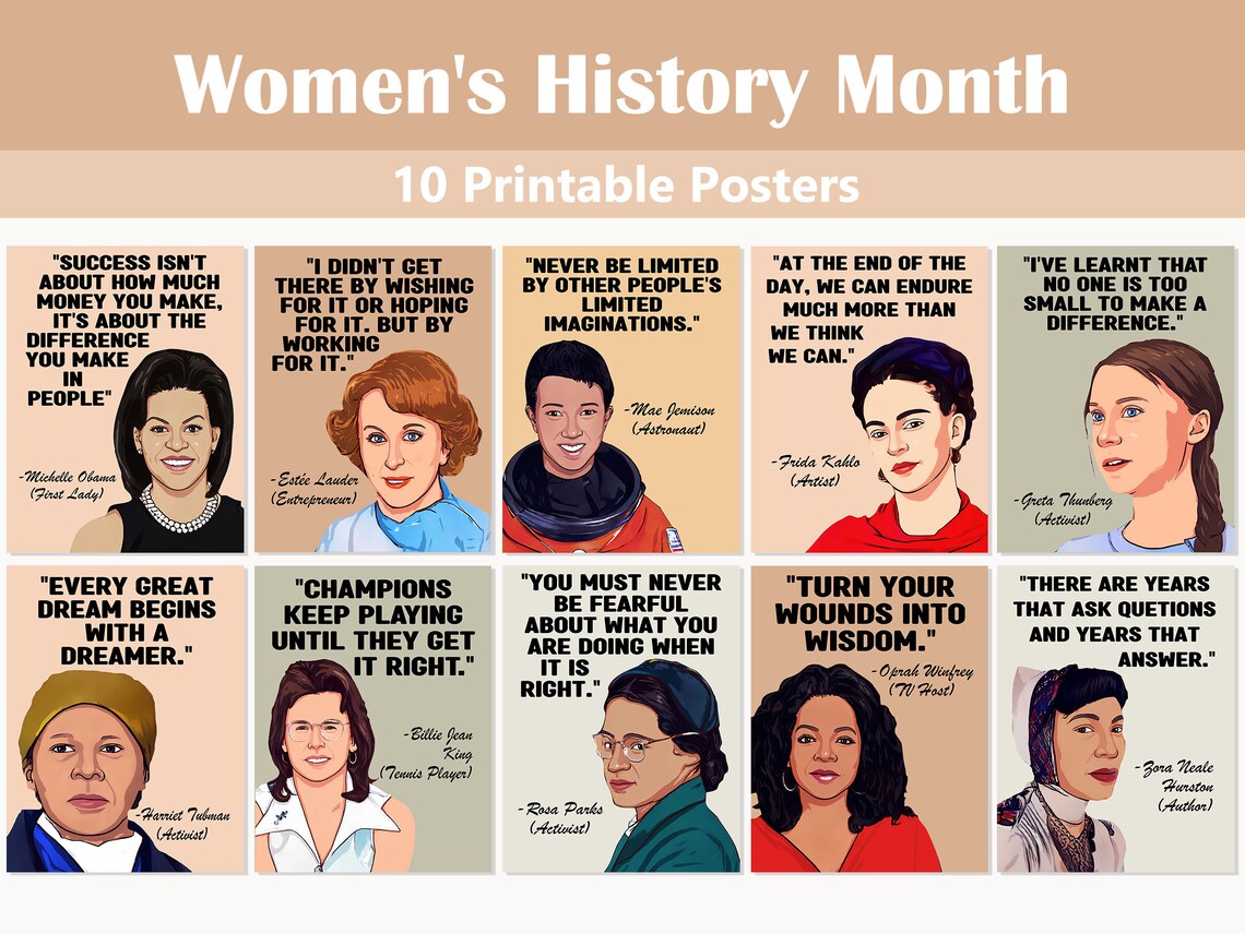 Women's History Month Inspirational Quotes, Women Changemakers ...