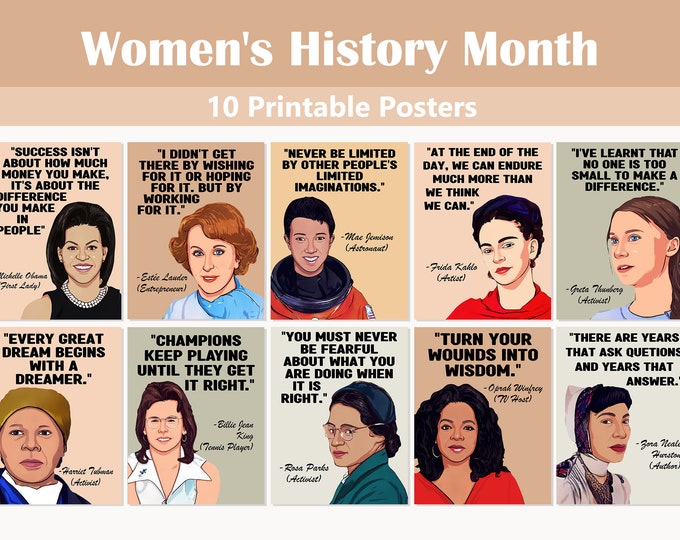Women's History Month Inspirational Quotes, Women Changemakers ...