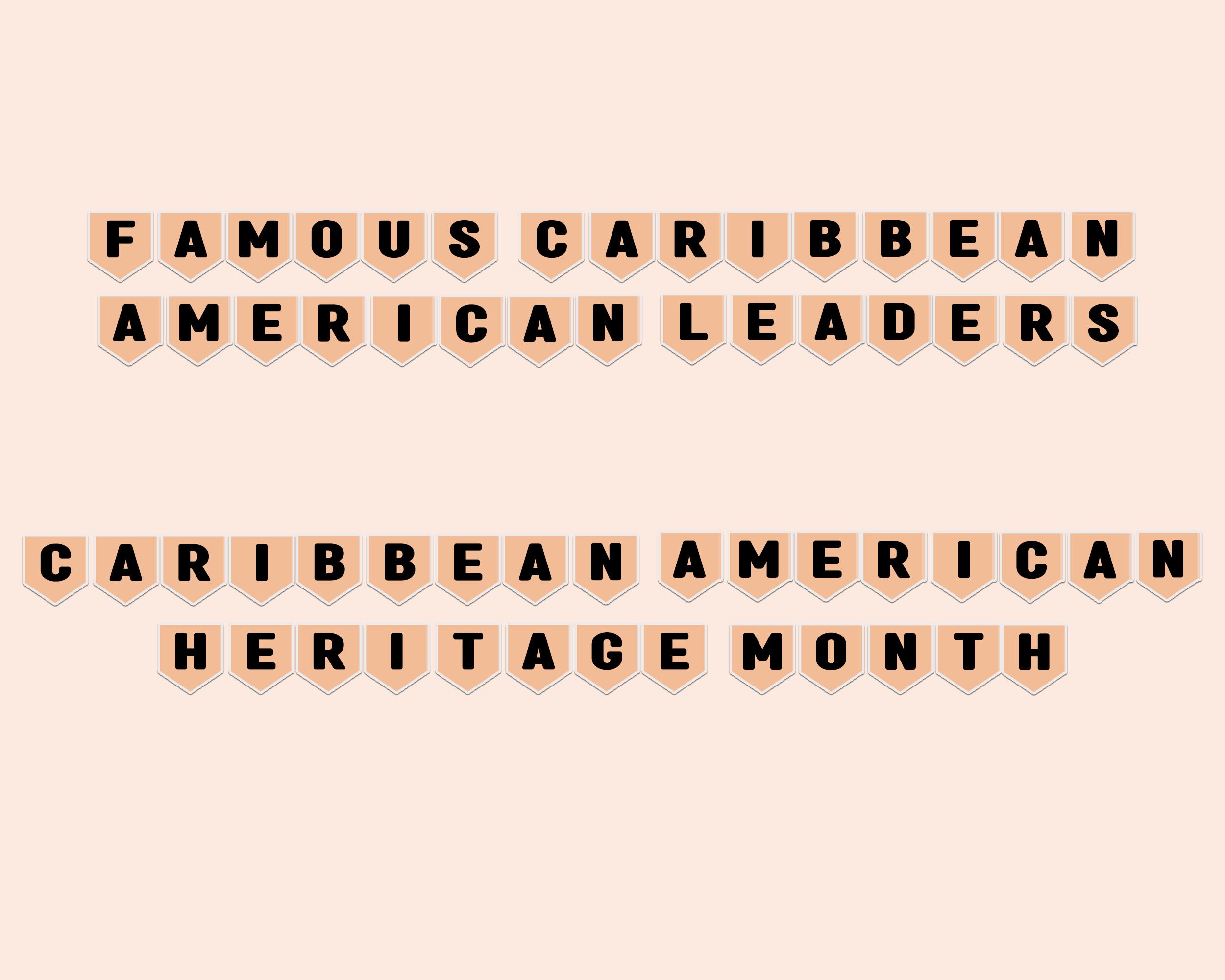 Caribbean American Heritage Month Caribbean American Leaders - Etsy