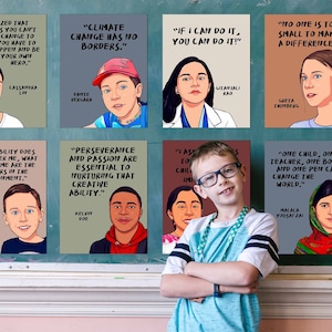 Earthy - 28 Kids Who Changed the World, Printable Classroom Posters ...