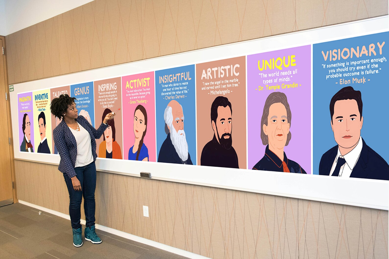 Famous People With Autism Posters, National Autism Acceptance Month ...