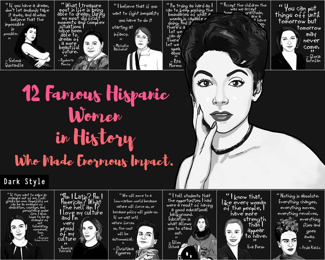 12 Famous Hispanic Women,national Hispanic Heritage Month,classroom ...