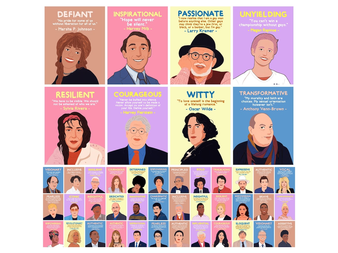 Pride Month Posters, LGBT History Month Bulletin Board Display, 44 ...