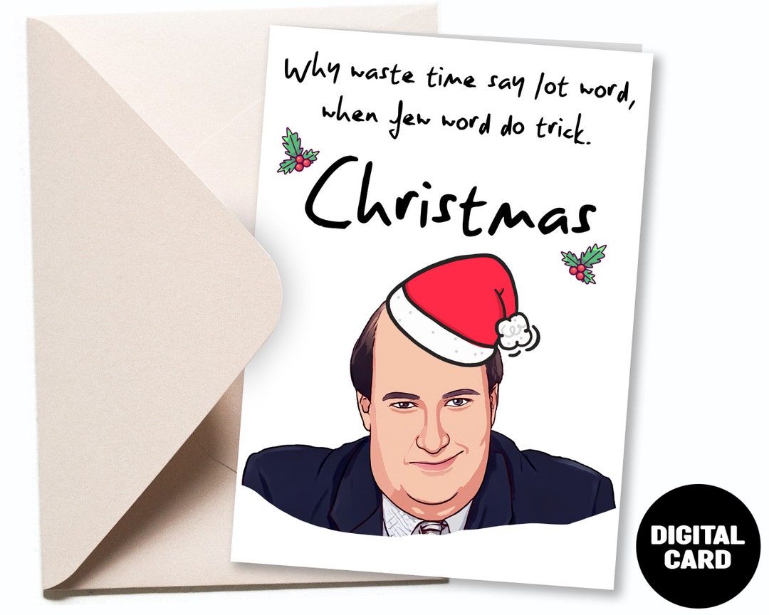 Kevin Malone Funny Office Christmas Card Funny Greetings - Etsy