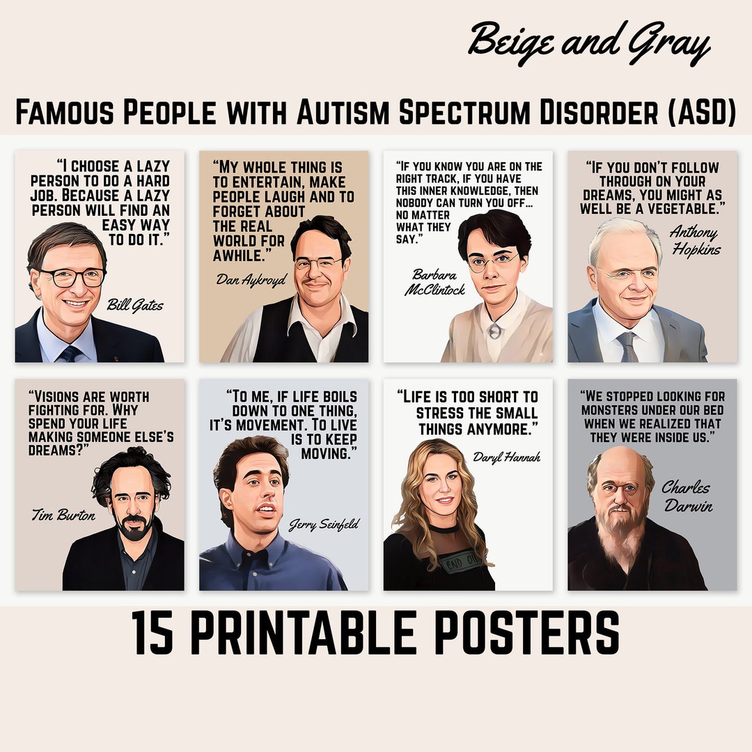 Famous People With Autism, Autism Awareness Day, National Autism ...