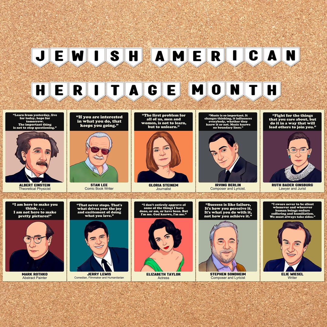 Jewish American Heritage Month Quotes, Printable Posters, Printable ...