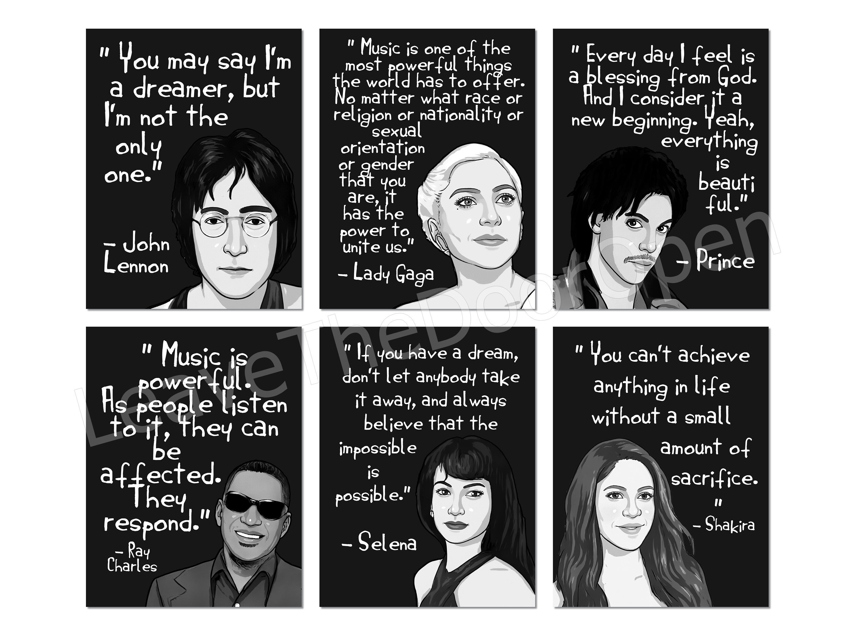 Famous Musicians Posters Notable Musical Leaders - Etsy