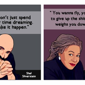 Famous Authors,literary Quote Posters,20 Printable Posters,positive ...