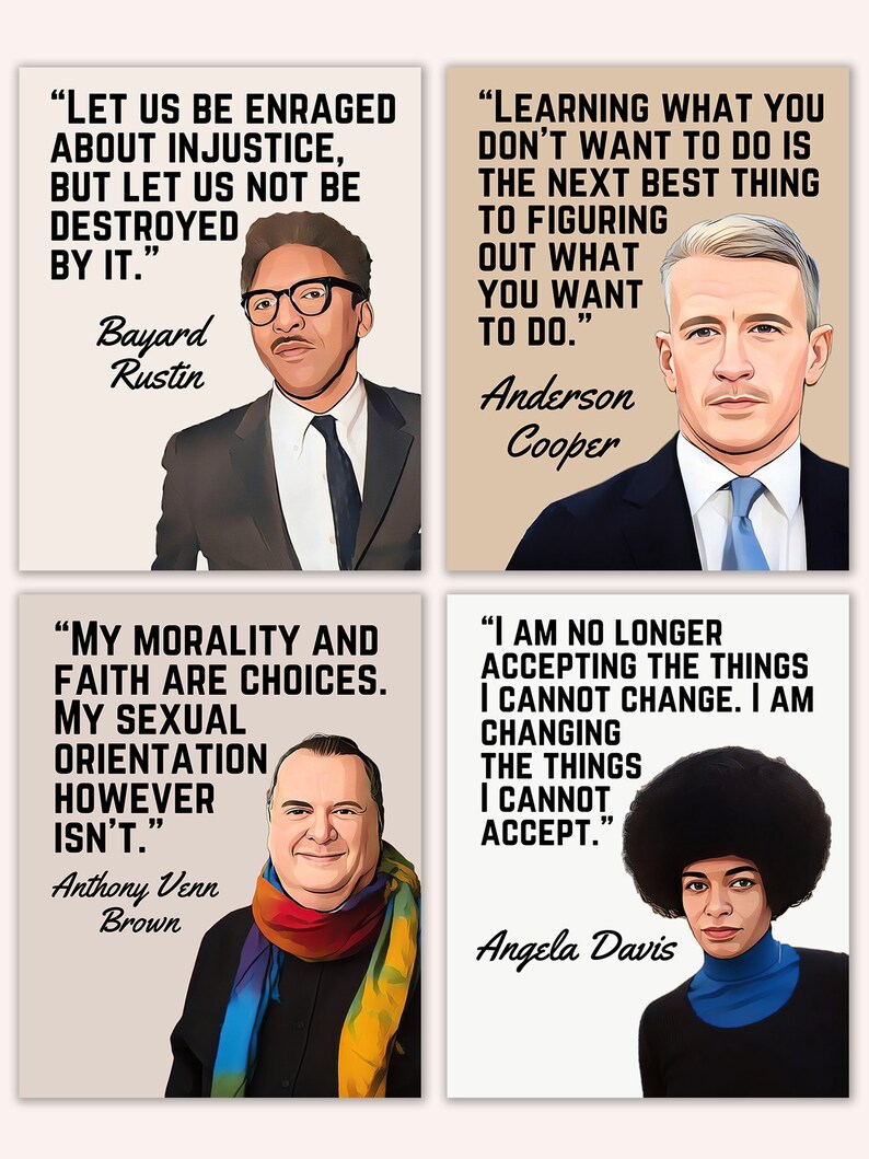 LGBT History Month, Lgbt Pride Month, Classroom Posters, Famous LGBTQ ...