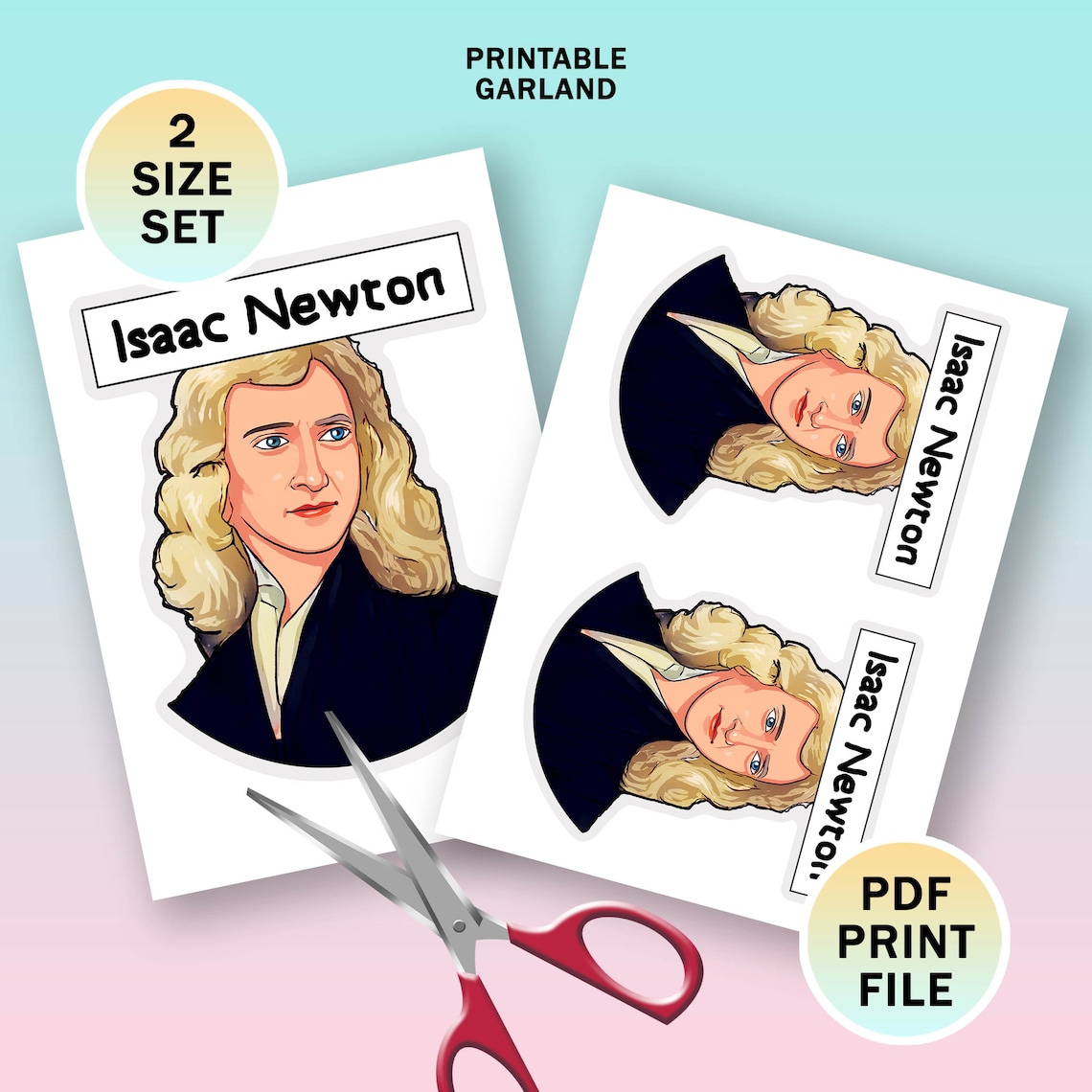 23 Faces,famous Scientists and Inventors,stem,classroom Decor,printable ...