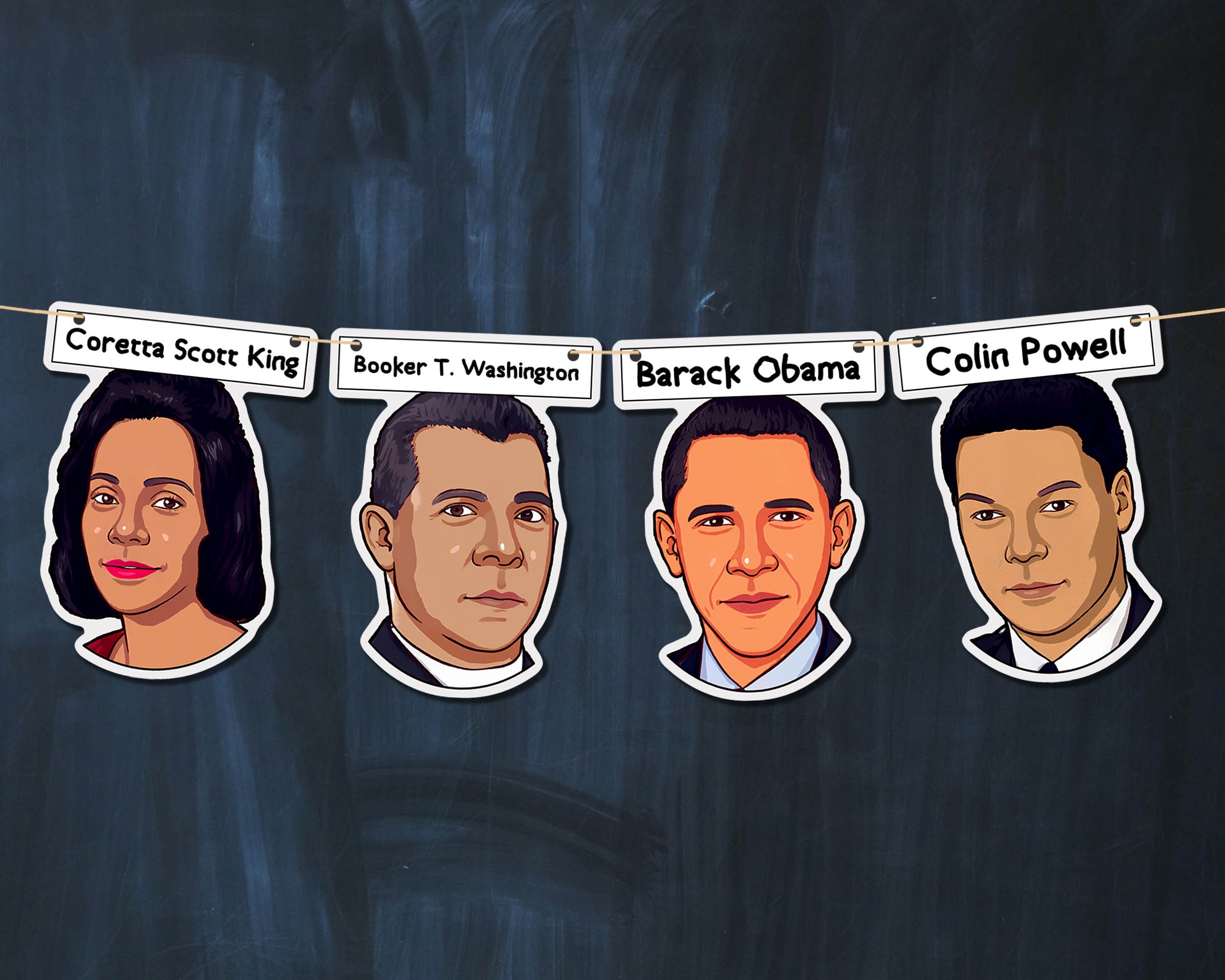 20 Facesblack History Monthclassroom Decorprintable PDF - Etsy