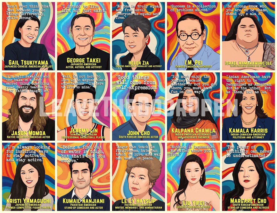 AAPI Posters, Asian American and Pacific Islander Heritage Month ...