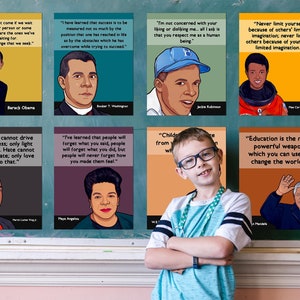 Famous Black History People Poster Bundle Pack:20, Printable, Classroom ...