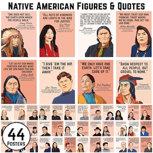 Native American Heritage Month Posters, Indigenous Leaders, Quotes ...