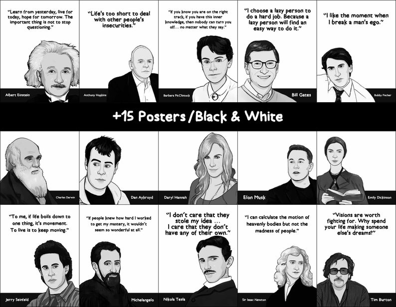 Famous People With Autism,15 Printable Posters, Autism Awareness Day ...