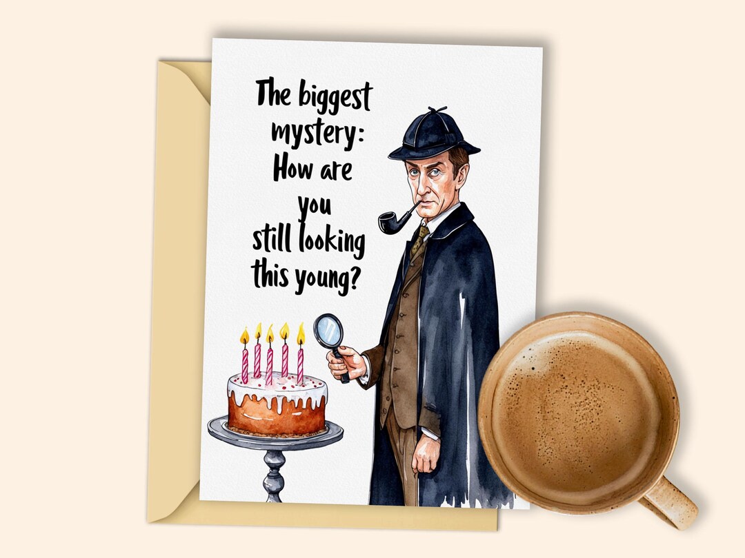 Detective Birthday Card: Solve the Mystery of Your Youth With a Fun ...